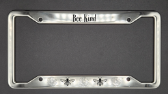 Bee Kind - Metal License Plate Frame – Bigfoot Bigheart Studio